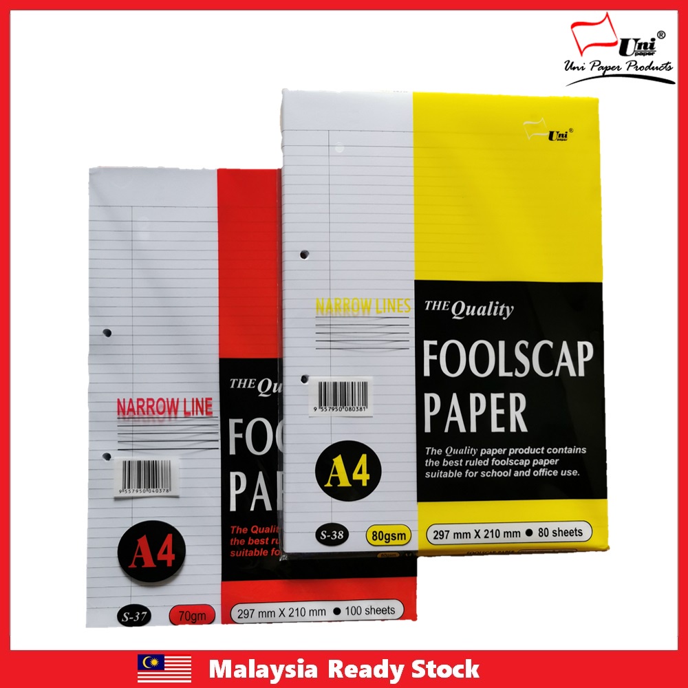 Foolscap กระดาษ A4 เส้นแคบ 100 แผ่น 70 แกรม 80 แผ่น 80 แกรม Kertas ... Foolscap กระดาษ A4 เส้นแคบ 100 แผ่น 70 แกรม 80 แผ่น 80 แกรม Kertas ...