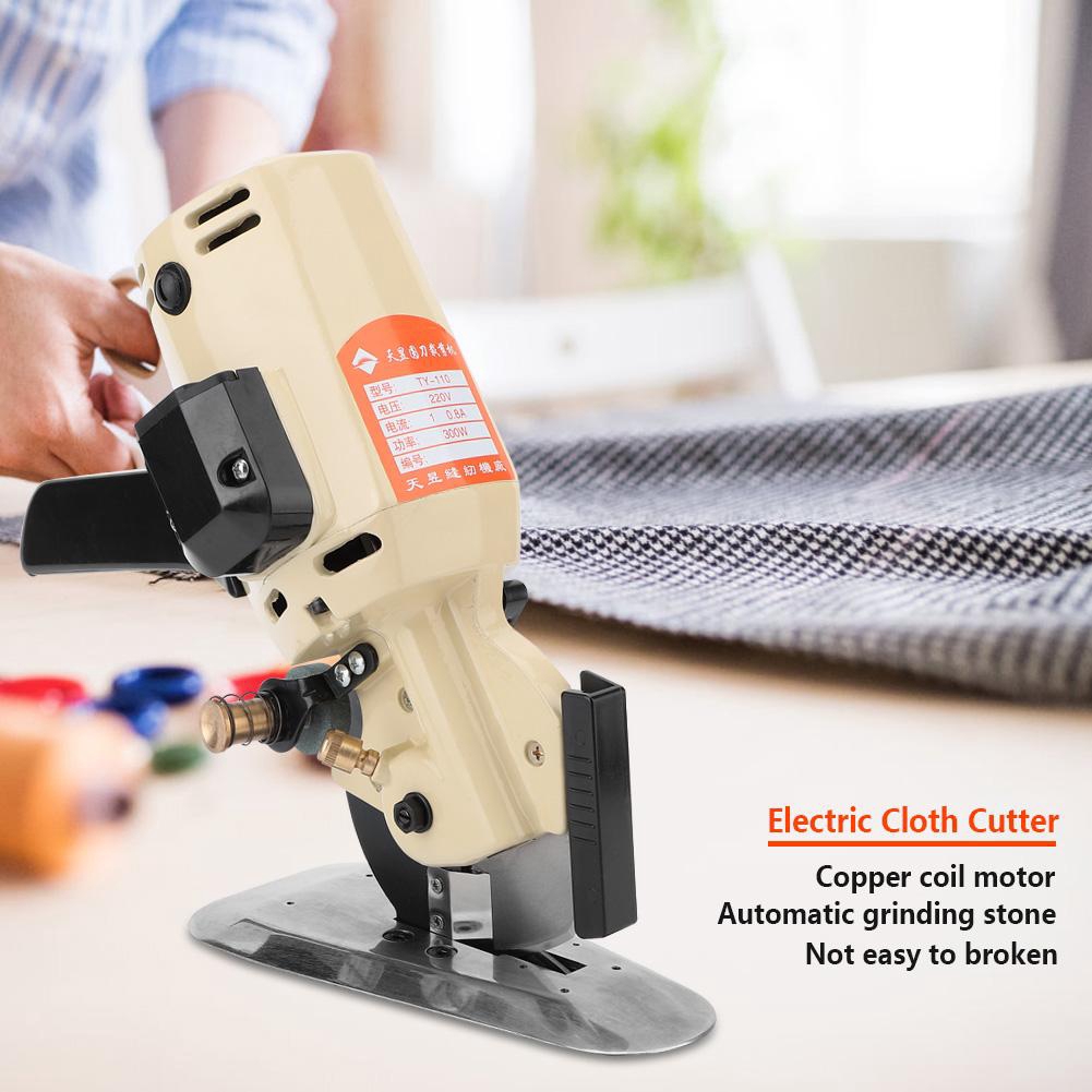 Rotary Blade Electric Round Cloth Cutter Fabric Trimming Cutting ...