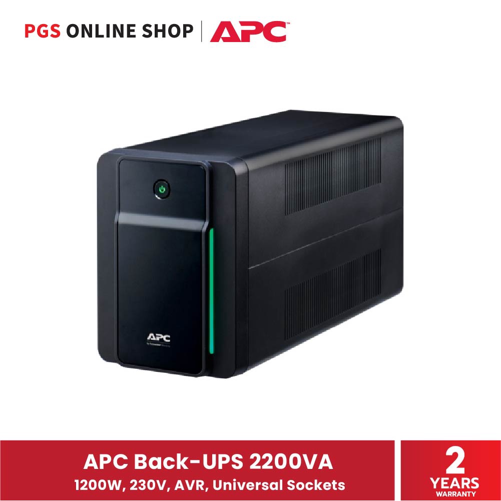 APC Back-UPS 2200VA 1200W, 230V, AVR, Universal Sockets เครื่องสำรองไฟ ...