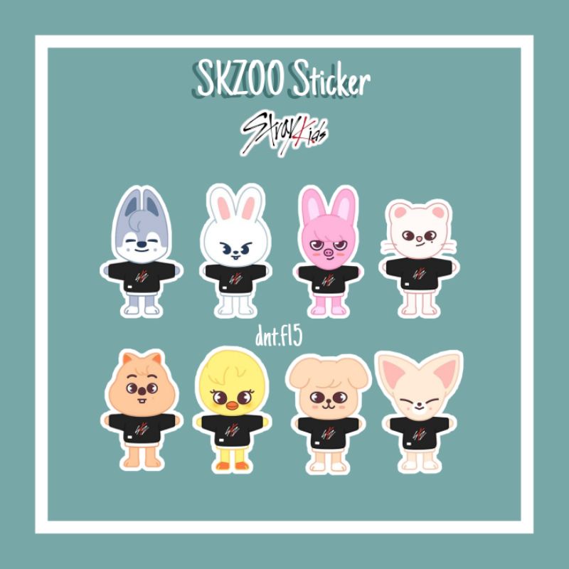 Sticker SKZOO Stray Kids Vinyl (เสื้อยืดสีดํา) [พร้อมส่ง] | Shopee Thailand