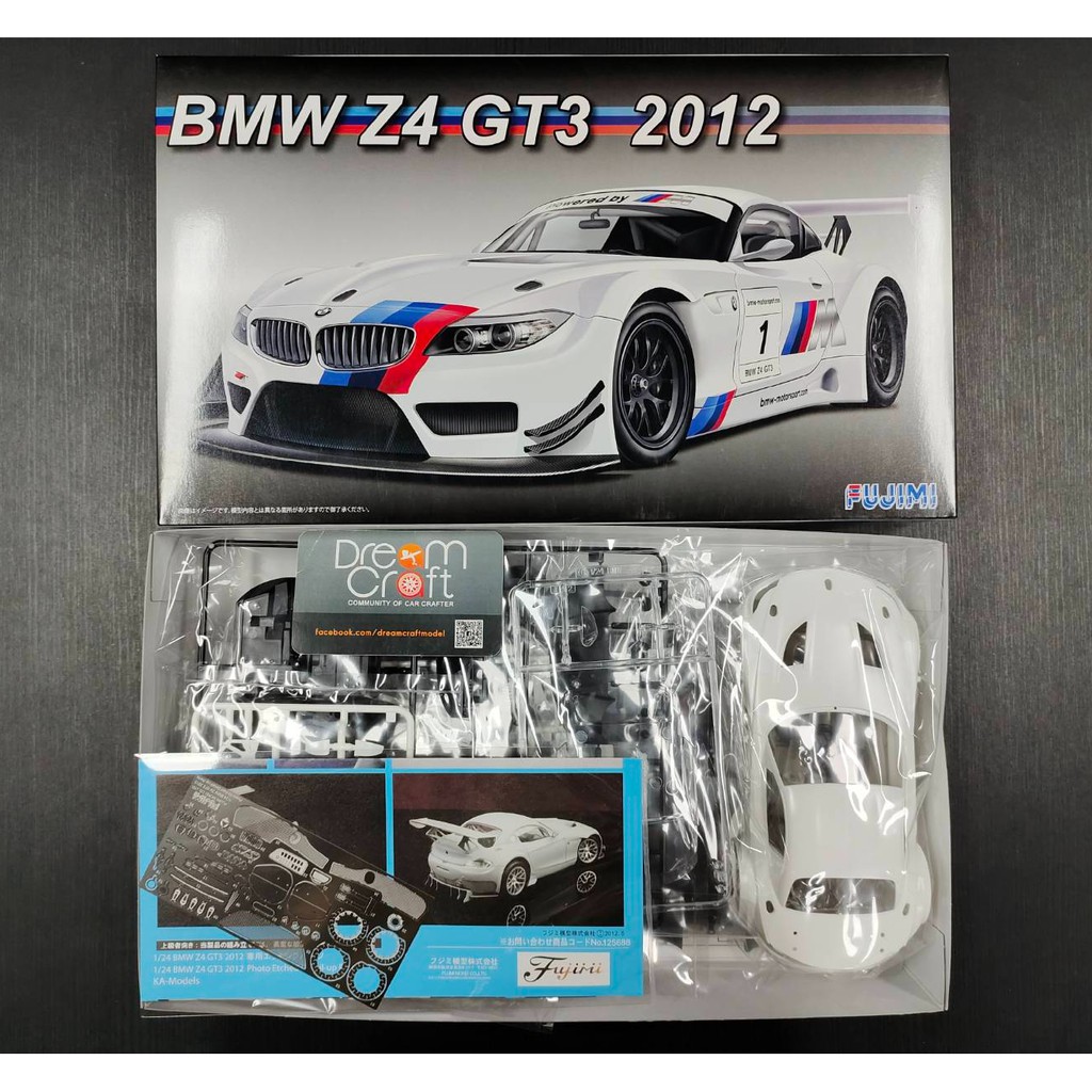 FUJIMI 1/24 BMW Z4 GT3 12 W/ETCHING PARTS (โมเดลรถยนต์ Model dreamCraft ...
