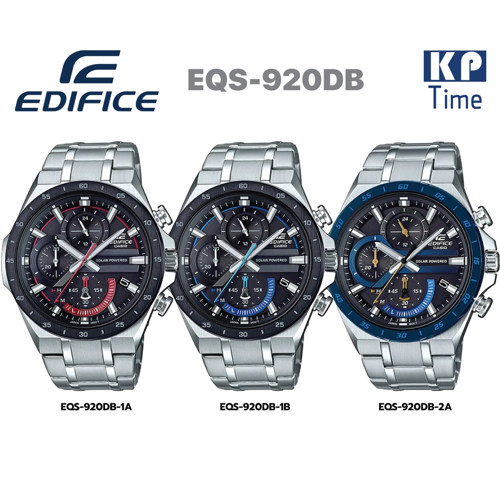 Casio Edifice Solar นาฬิกาข้อมือผู้ชาย รุ่น EQS-920DB ของแท้ประกันศูนย์ ...