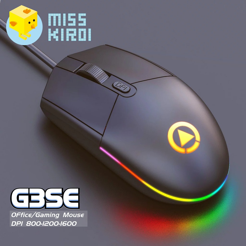 Model G3SE Optical LED RGB Office Gaming Mouse เมาส์เกมมิ่ง ออฟติคอล ตั้งมาโครคีย์ได้ ความแม่นยำ ...