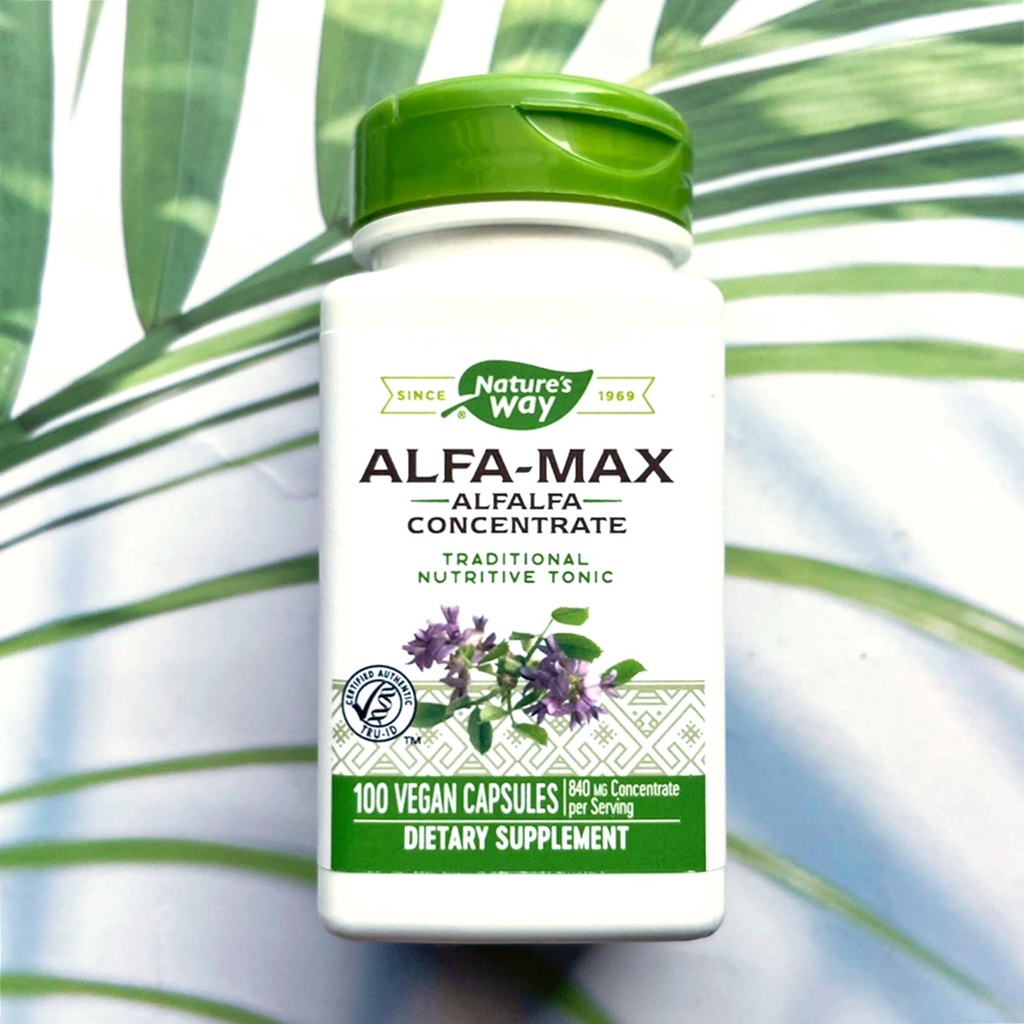 อัลฟา-แมกซ์ อัลฟัลฟา Alfa-Max Alfalfa Concentrate 840 mg 100 Vegan ...
