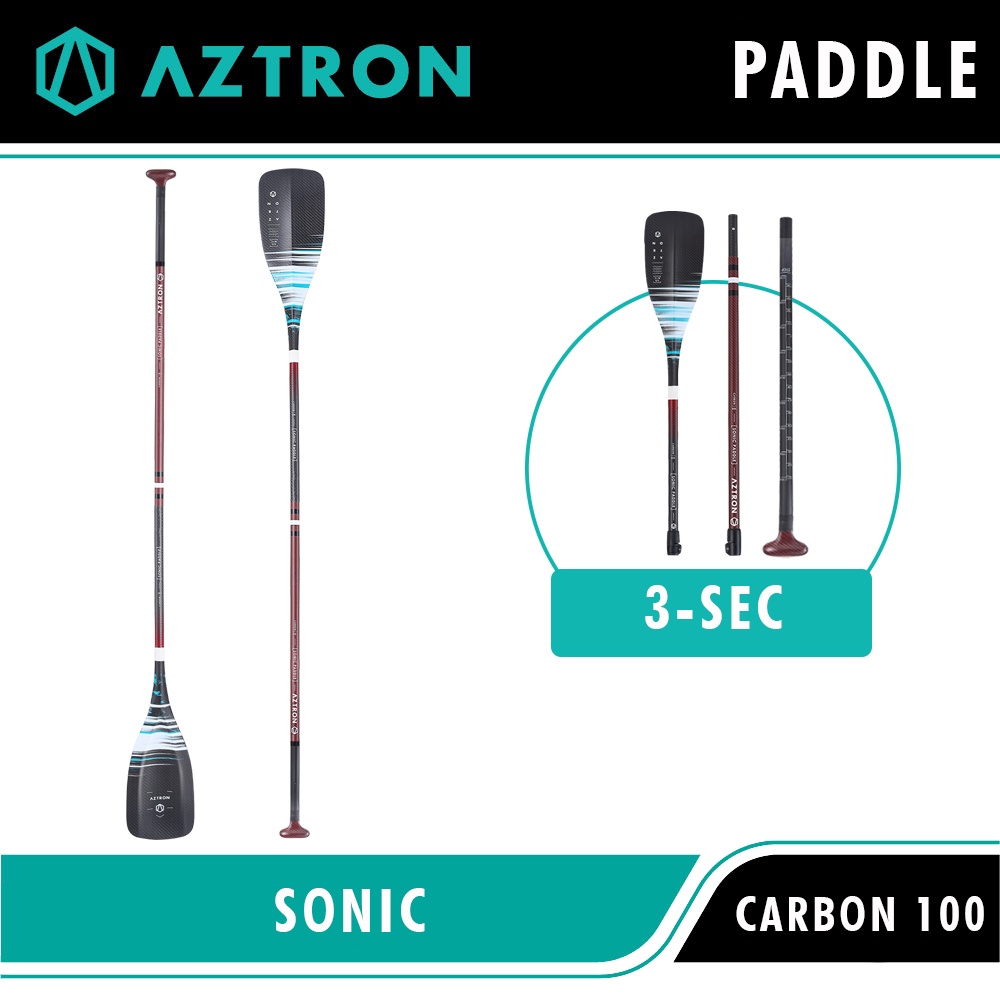 Aztron Sonic Carbon100 Paddle ไม้พาย บอร์ดยืนพาย ไม้พายคาร์บอน อุปกรณ์พาย | Shopee Thailand