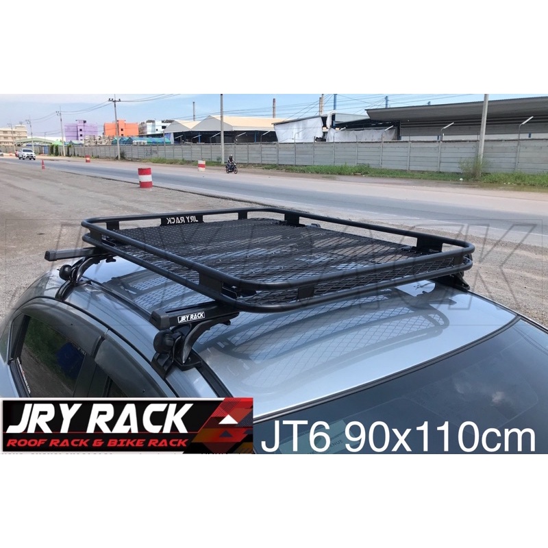 ชุดคานแร็ค + ตะแกรง JT6 90x110cm / 100x120cm พื้นตะข่าย JRY Rack (สำหรับติดตั้งรถเก๋ง) แร็ค ...