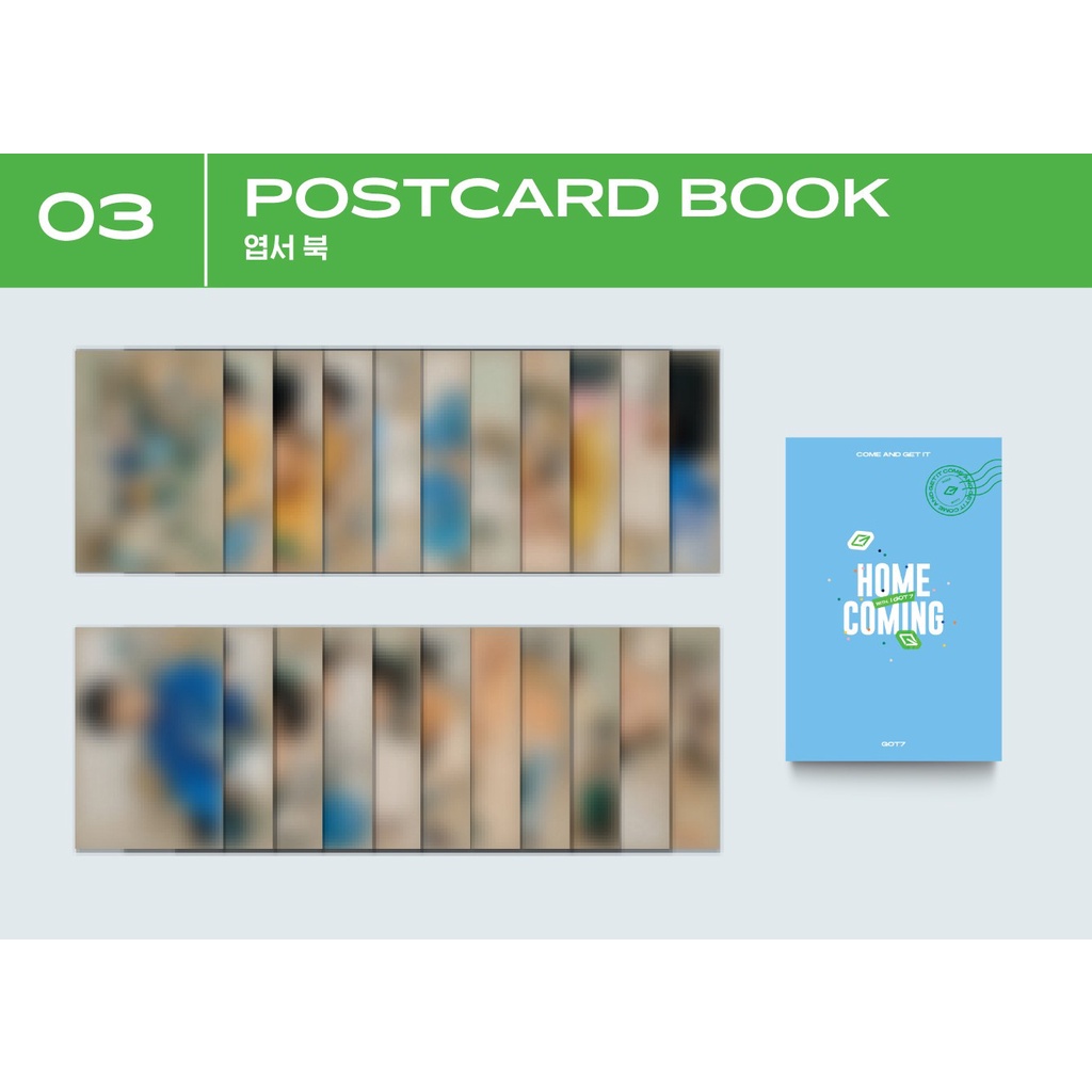 GOT7 [HOMECOMING] 2022 FANCON OFFICIAL MERCHANDISE - POSTCARD BOOK ...