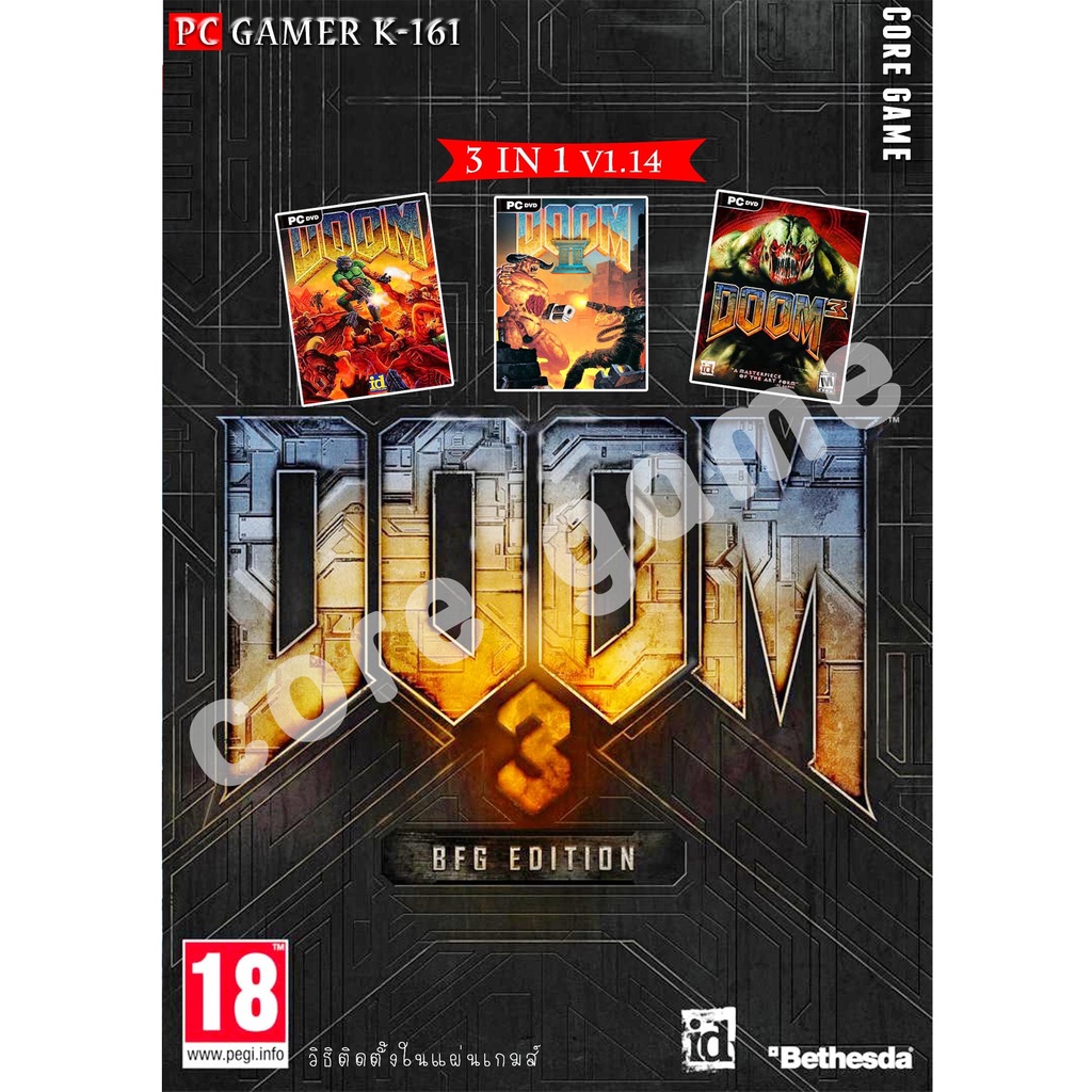 DOOM 3 Bfg edition [ ติดตั้งง่าย ] 3 in 1 แผ่นเกมส์ แฟลชไดร์ฟ เกมส์คอมพิวเตอร์ PC โน๊ตบุ๊ค ...