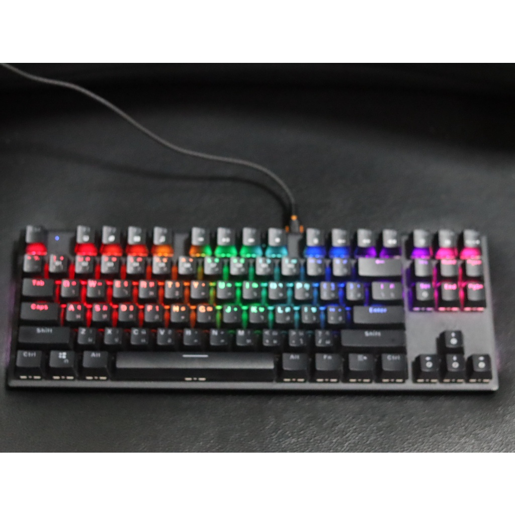 Fantech MK856 / MAXFIT87 Gaming Keyboard คีย์บอร์ด Mechanical เอฟเฟกต์ ...