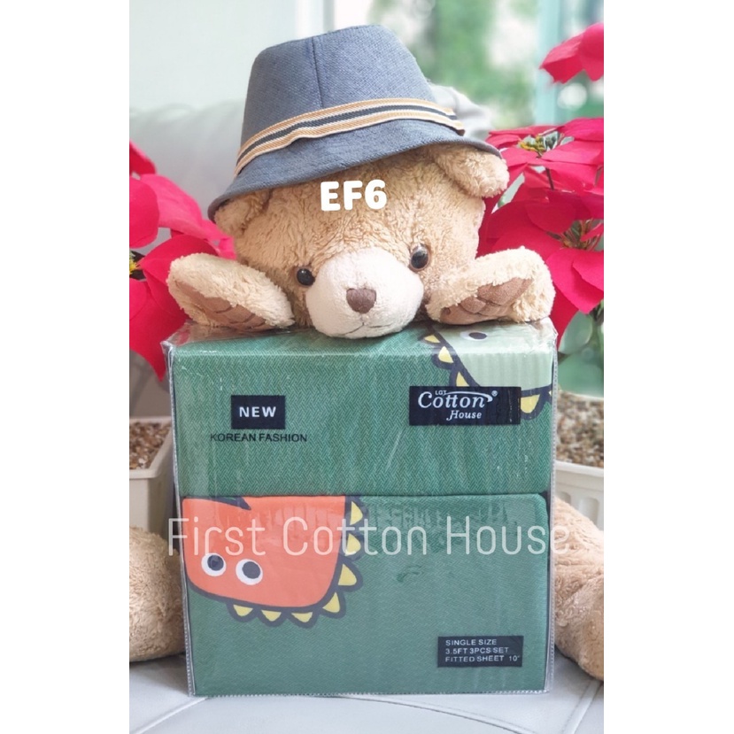 ชุดผ้าปูที่นอน Cotton House ลาย EF รุ่นสูง 10 นิ้ว ลายการ์ตูนสดใส EF1 ...