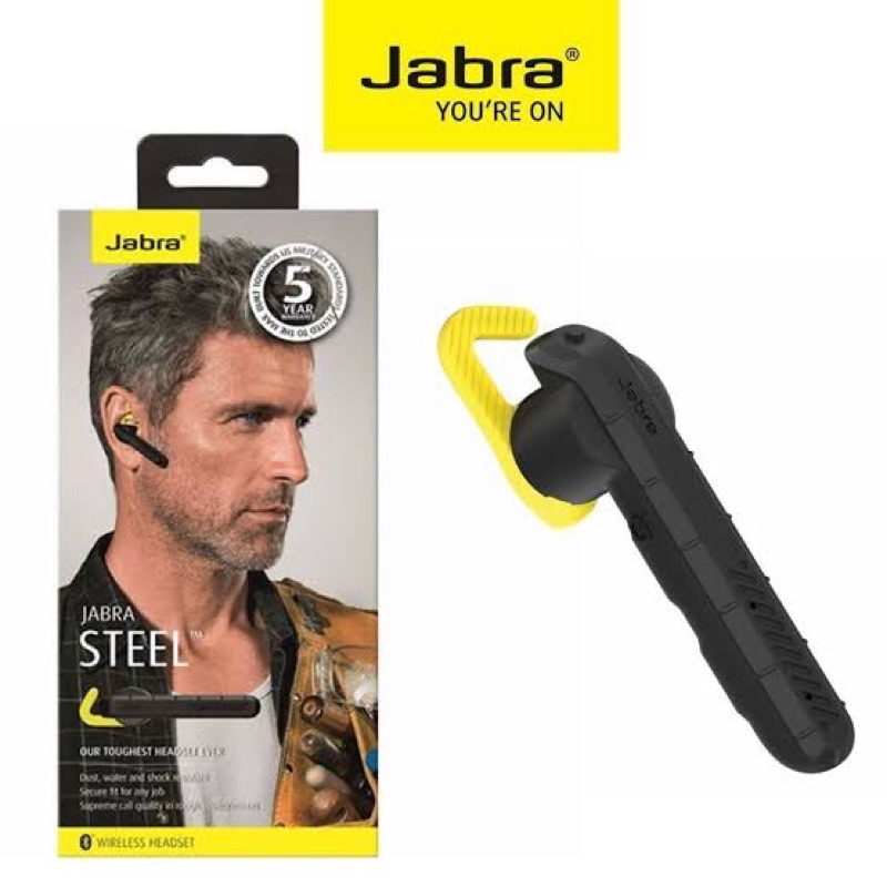 Jabra Steel หูฟังบลูทูธ Bluetooth Headset รุ่น Talk 45 (Steel) - Black ...