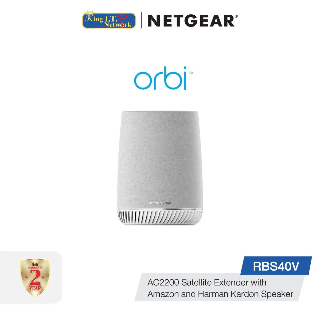 NETGEAR Orbi Voice (RBS40V) Smart Speaker & WiFi Satellite (Add-on ...