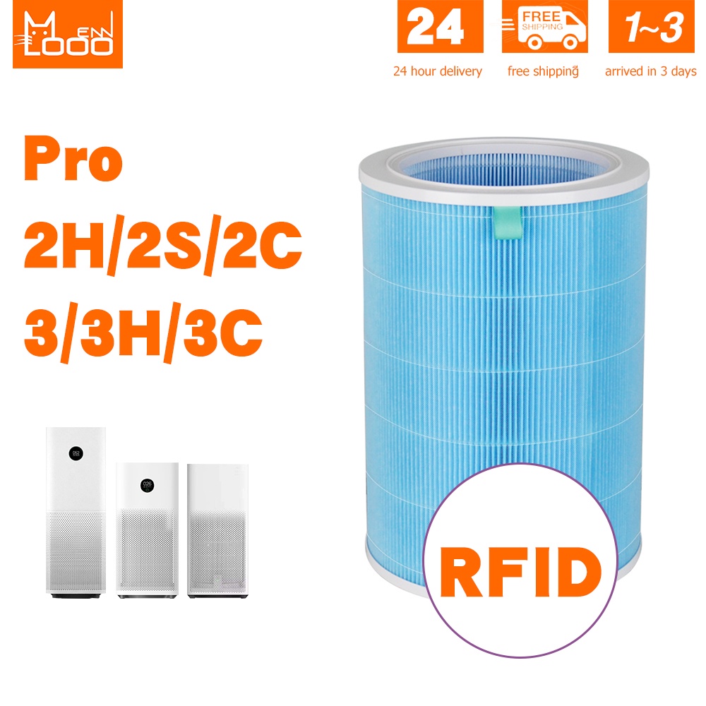 (มี RFID) Mennlooo OEM xiaomi Air Purifier Replacement Filter Element 1 Pro 2C 2 วินาที 2H 3 3H ...