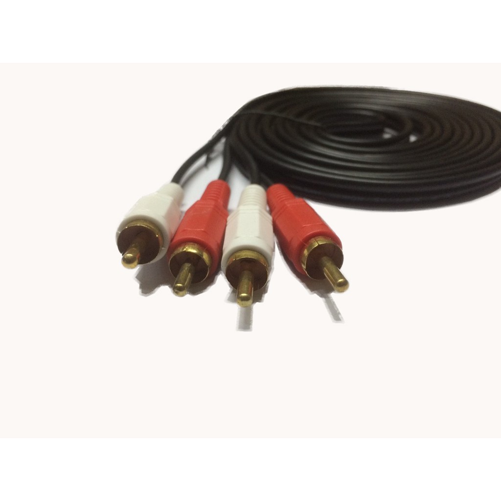 สายสัญญาณ RCA TO RCA 2:2 (3M) | Shopee Thailand