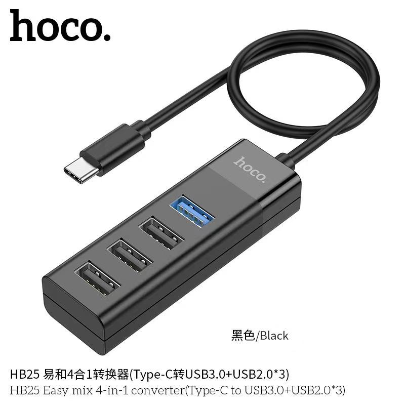 Hoco HB25 4in1 HUB USB รองรับ 3.0 HUB Type-C แท้100% | Shopee Thailand