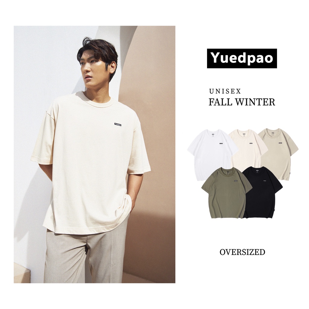 Yuedpao เสื้อยืด OVERSIZE รับประกันไม่ย้วย 2 ปี เสื้อยืดสีพื้น Oversize ...