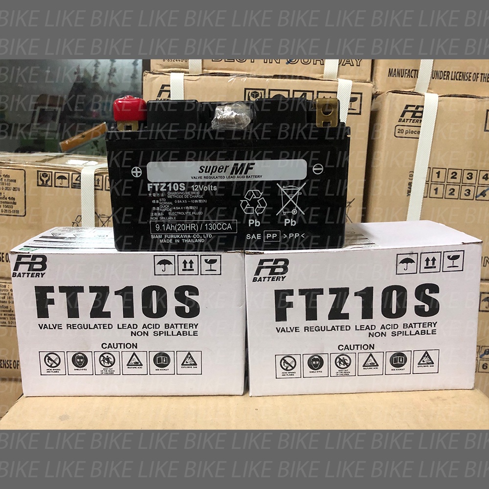 **ลอตใหม่ล่าสุด** FB FTZ10S (12V 9.1Ah) แบตเตอรี่มอเตอร์ไซค์ แบตเตอรี่ ...
