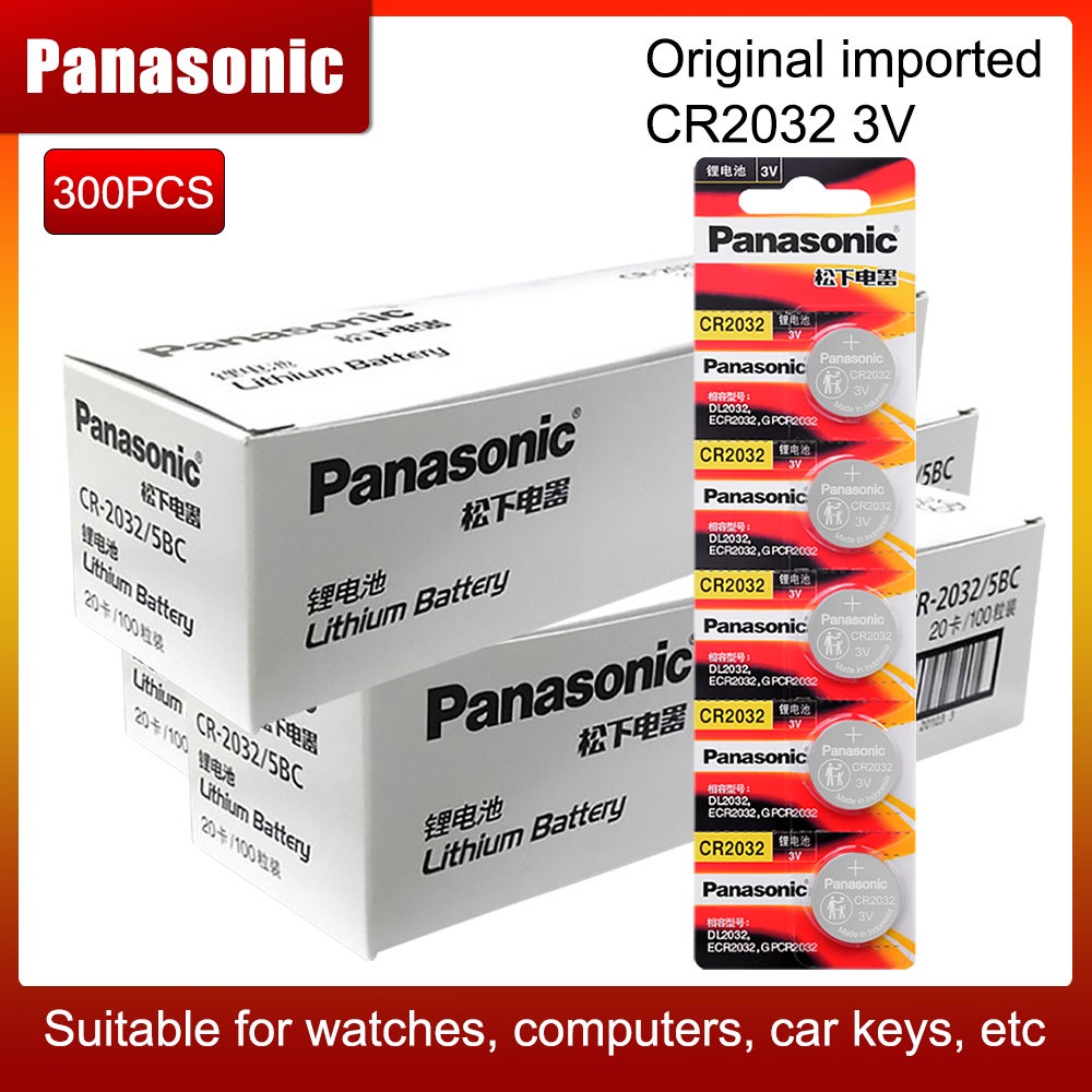 Panasonic Original CR2032 DL2032 ECR2032 BR2032 2032 CR 2032 3V Lithium ...