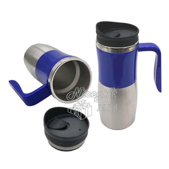 แก้วใส่น้ำ-เครื่องดื่ม มีหูจับ วัสดุสแตนเลส เก็บอุณหภูมิร้อน-เย็น (YF-308A) | Shopee Thailand