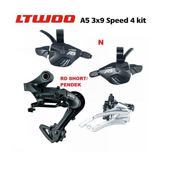 อุปกรณ์เกียร์ LTWOO A5 3 9 SPEED 27 RD FD ซ้ายและขวา DERAILLEUR สําหรับ ...
