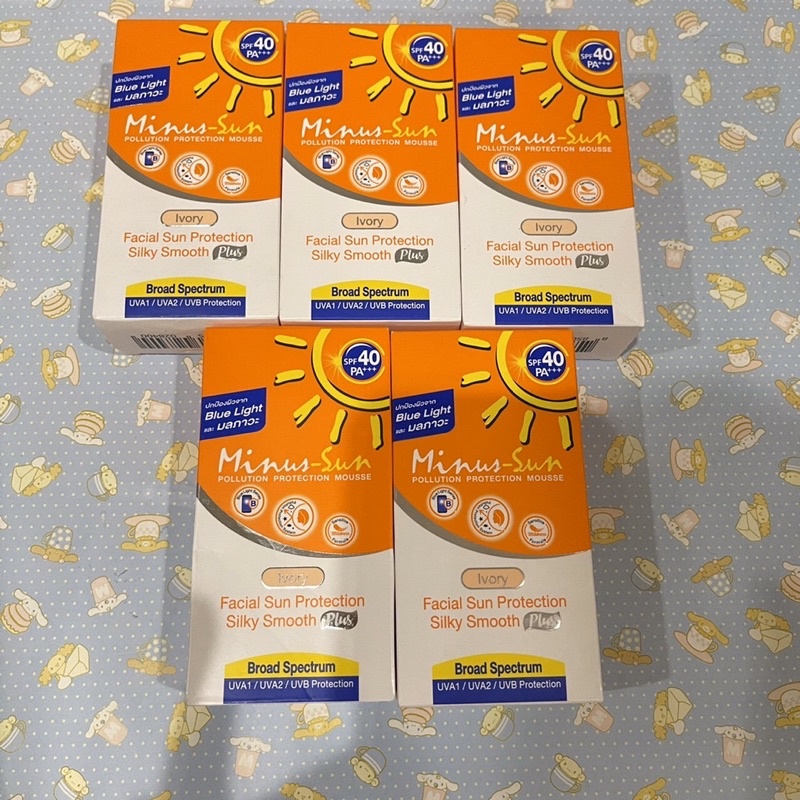 Minus-Sun pollution protection mousse spf 40 PA +++ Ivory ไมนัส-ซัน พอลลูชั่น โพรเทคชั่น มูส30 ...