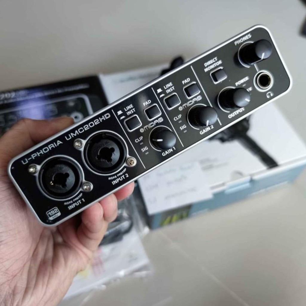 BEHRINGER UMC202HD BEHRINGER U-PHORIA UMC 202HD (USB ออดิโอ อินเตอร์เฟส ...