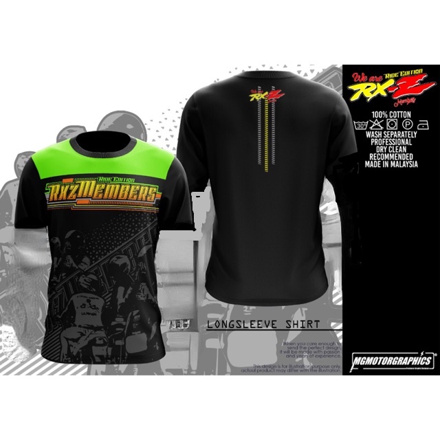 [พร้อมส่ง] Baju Motor T Shirt Yamaha RXZ Limited Motocycle Shirt ...