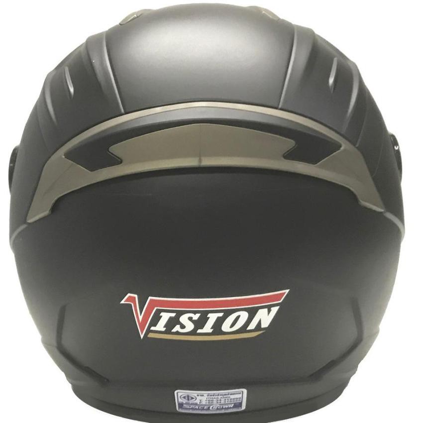 ล้างสต๊อก SPACE CROWN หมวกกันน็อค รุ่น VISION สีดำด้าน (ส่งไว ดำเนินการ ...