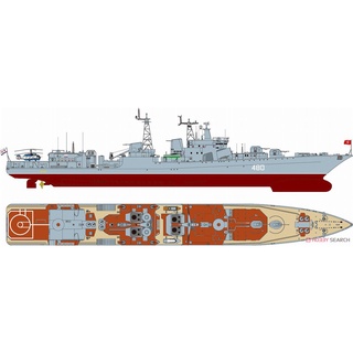 PIT ROAD M45 1/700 RUSSIAN NAVY MISSILE CRUISER UDALOY (โมเดลเรือ Model ...
