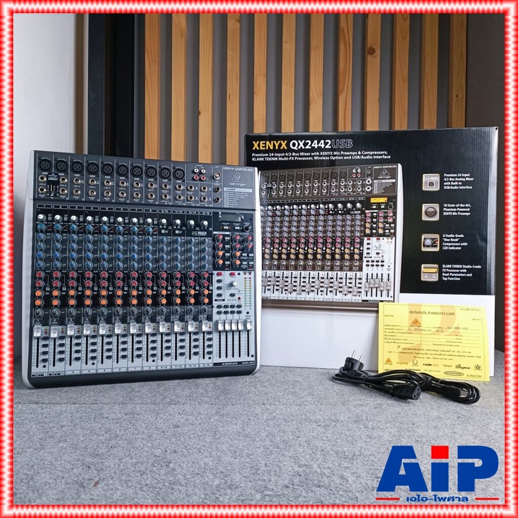 BEHRINGER QX-2442USB mixer MIX QX2442USB QX 2442 USB เครื่องเสียง ...