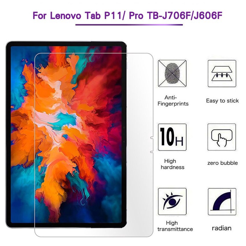 ฟิล์มกระจกนิรภัย กันรอยหน้าจอ สําหรับ Lenovo Tab P11 11 นิ้ว 2021 Tb ...