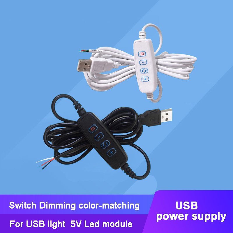สวิตช์เชื่อมต่อหรี่แสงได้ สําหรับหลอดไฟ Led USB 5V แรงดันไฟฟ้าต่ํา | Shopee Thailand