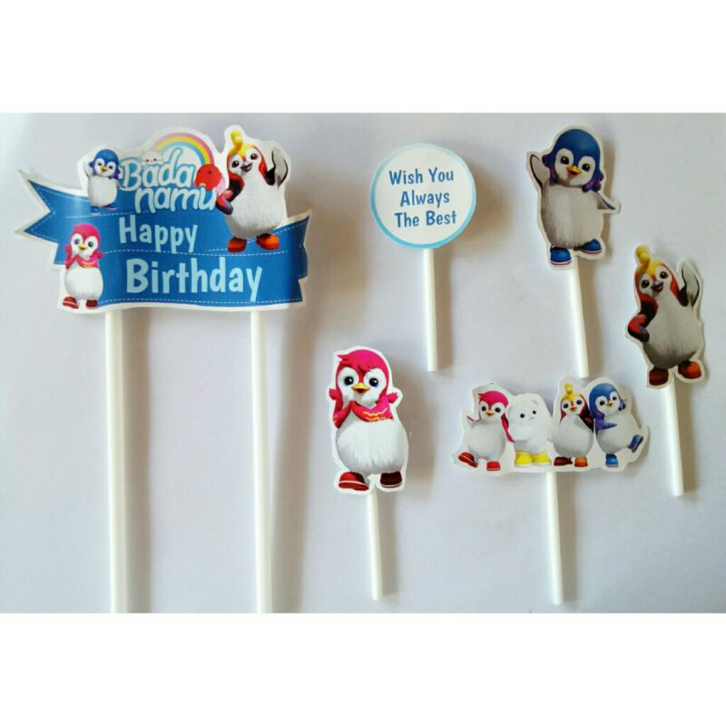 Topper ตกแต่ง prick cup เค้ก เค้ก คัพเค้ก สุขสันต์วันเกิด วันเกิดตัว ...