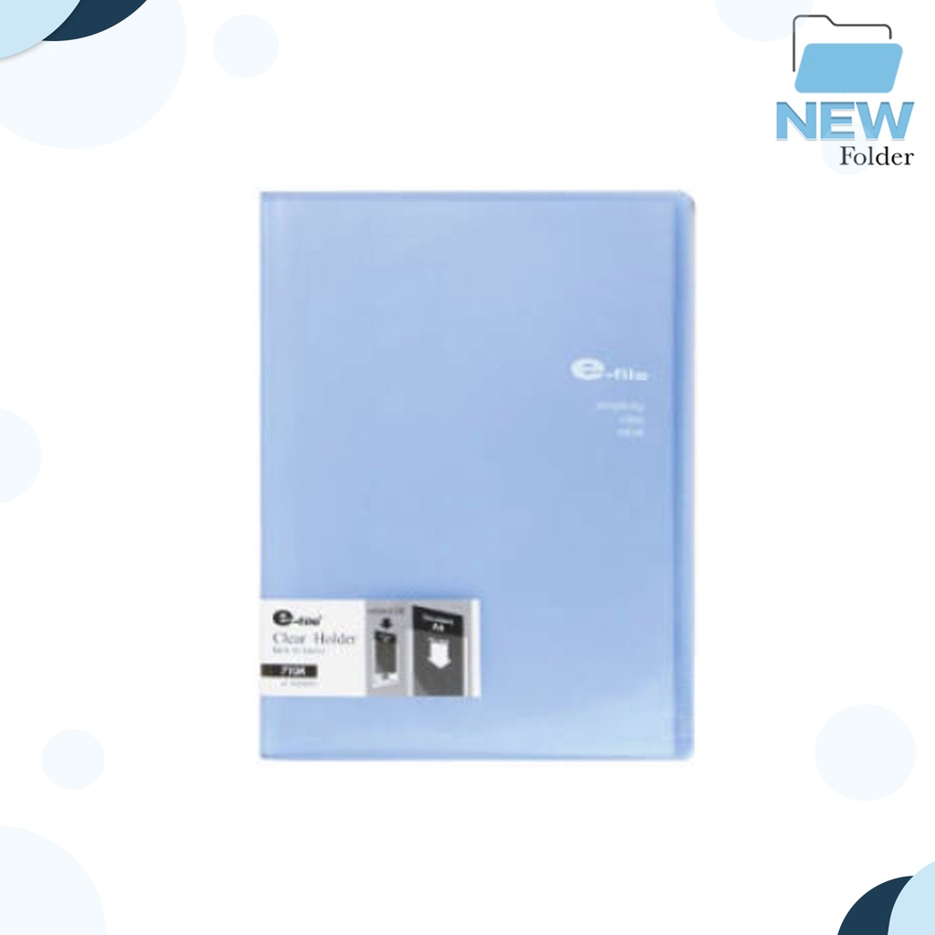 แฟ้มสะสมผลงาน A4/20ซอง (เติมไส้ไม่ได้) ปกสอดโชว์เอกสารได้ e-file 710A | Shopee Thailand
