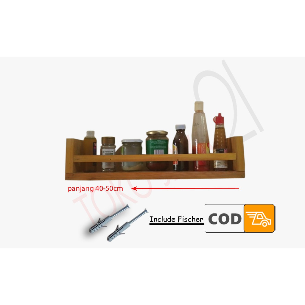 ชั้นวางของอเนกประสงค์ติดผนัง 40x9 | Shopee Thailand