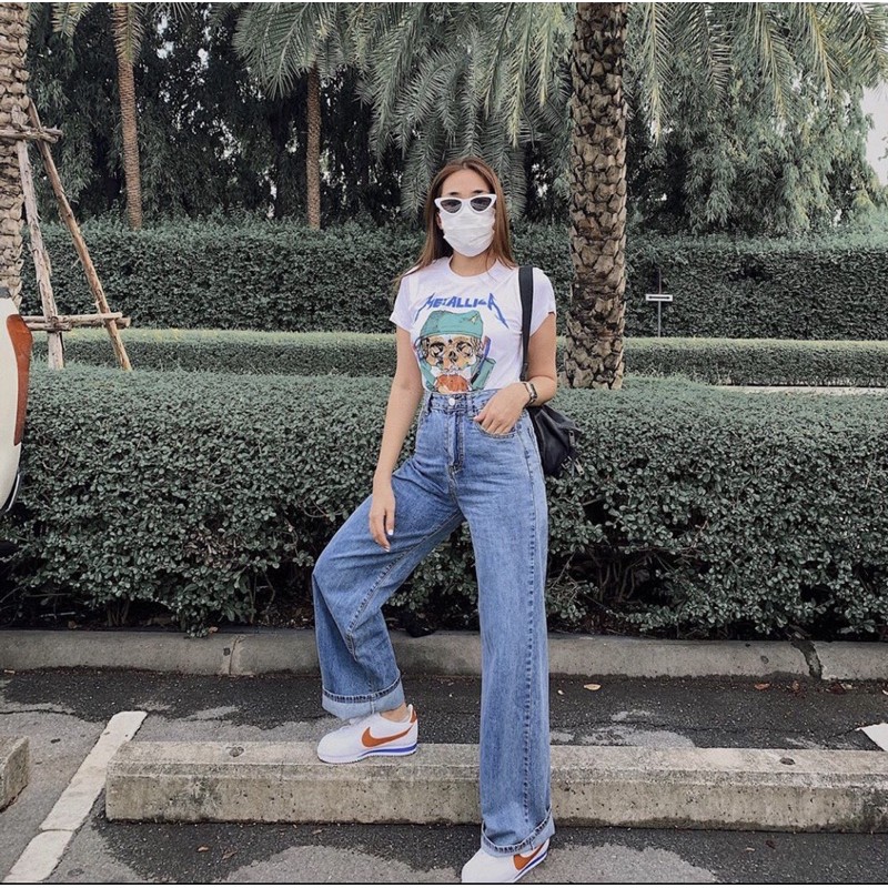 ส่งต่อ กางเกง everyday me denim สีเข้ม แบรนด์ mermaidstudio.official ...