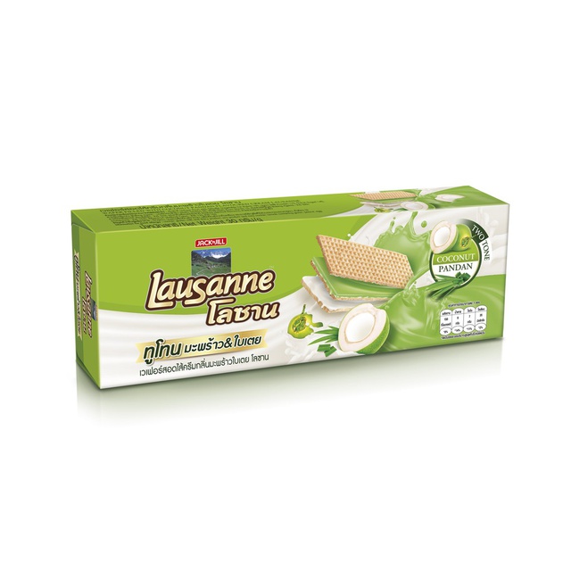 LAUSANNE WAFER ขนมเวเฟอร์แบบไม่เคลือบทูโทน2รสชาติ 108g (เลือกรสได้) โล ...