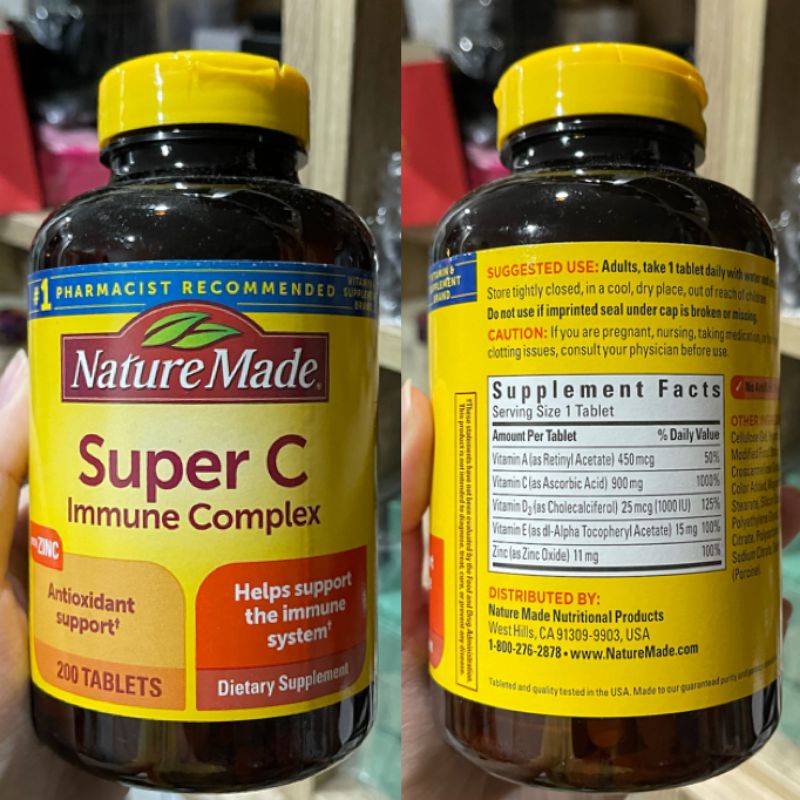 Super C immune complex วิตามินซี+เสริมภูมิคุ้มกัน | Shopee Thailand