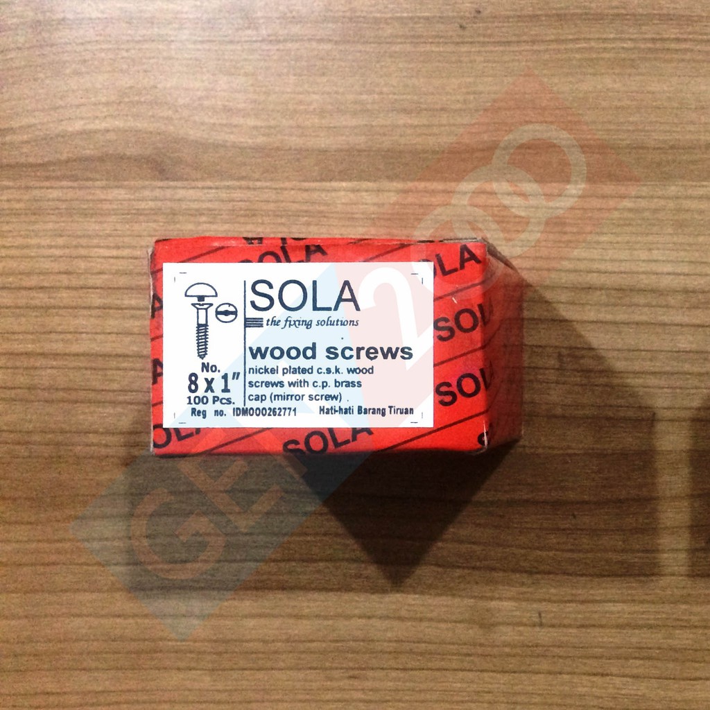 สกรูกระจก Sola 8 X 1 นิ้ว 25 มม. สกรูสแตนเลส สกรูกระจก | Shopee Thailand