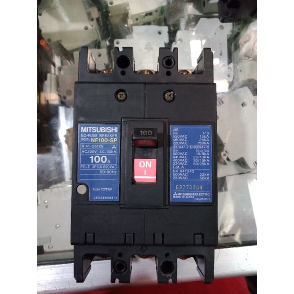 Mccb เบรกเกอร์ mitsubishi nf100sp 100a | Shopee Thailand