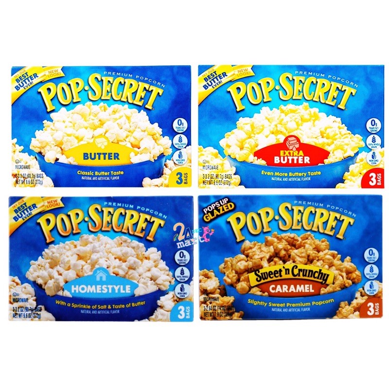 ป๊อปซีเคร็ท สำหรับไมโครเวฟ PopSecret Microwave Popcorn Pop Secrect ...