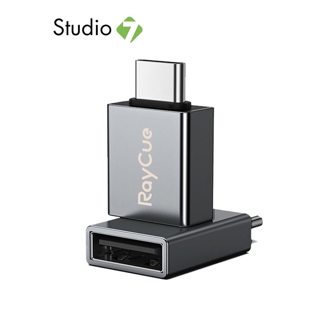 หัวชาร์จ Raycue Adapter USB-C Male to USB-A(3.0A) Female (2xPack ...
