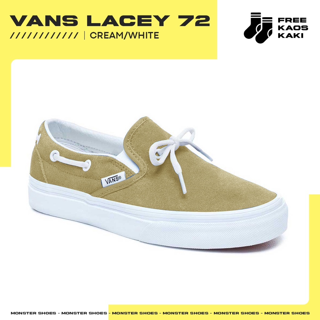 Vans LACEY 72 รองเท้าผ้าใบ สลิปออน สวมใส่สบาย พรีเมี่ยม นําเข้า แฟชั่น ...