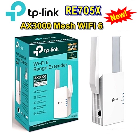 TP-LINK (RE705X) AX3000 Mesh WiFi 6 Extender Separates 5 GHz (2402 Mbps ...
