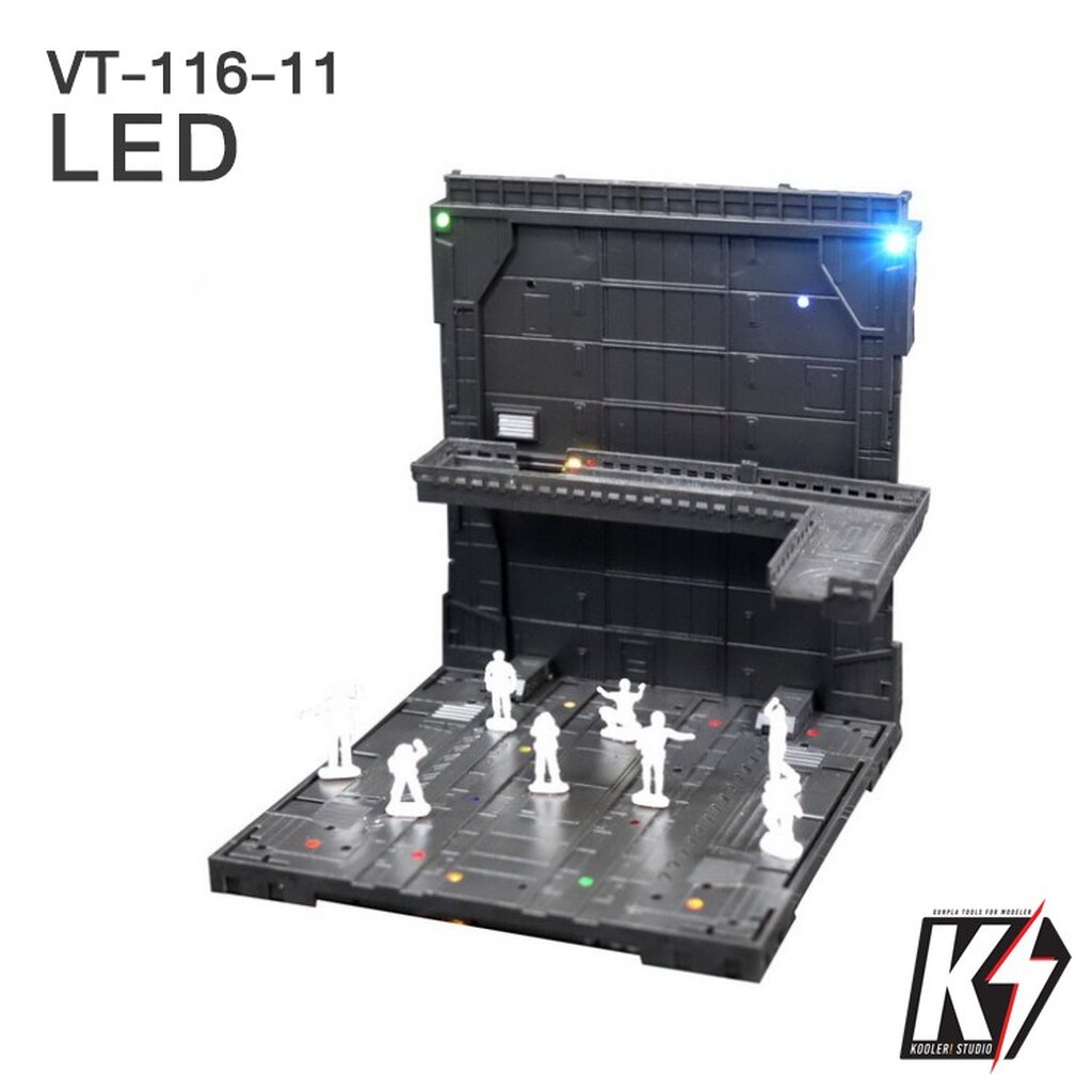 โรงเก็บกันดั้ม VT-116 พร้อมไฟ LED #ฉากโรงซ่อมกันดั้ม โรงซ่อมบำรุง CG ...