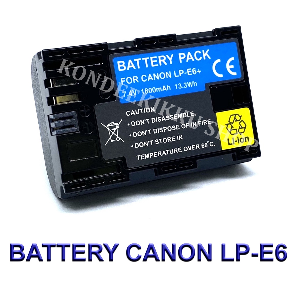 LPE6 / LP-E6 / LPE6N / LP-E6N Battery and Charger For Canon EOS 5D,6D,7D,60D,70D,80D,90D,EOS R ...