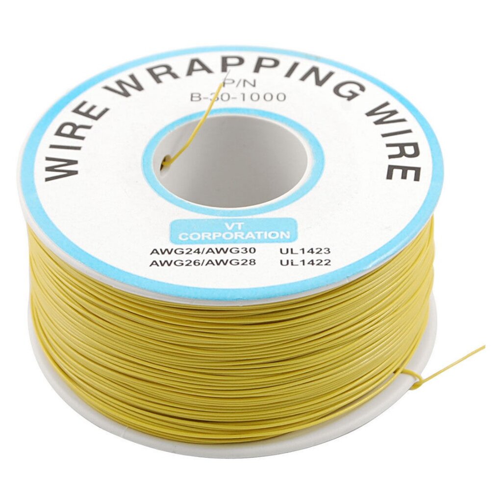 Wire Wrapping Wire 305M 30AWG 1 ม้วน (305 เมตร) สายไฟบัดกรี PCB ...