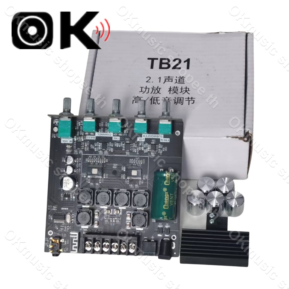 แอมป์จิ๋ว ZK TB21 TB21F แอมจิ๋ว บลูทู ธ 5.0 ซับวูฟเฟอร์เครื่องขยายเสียง ...