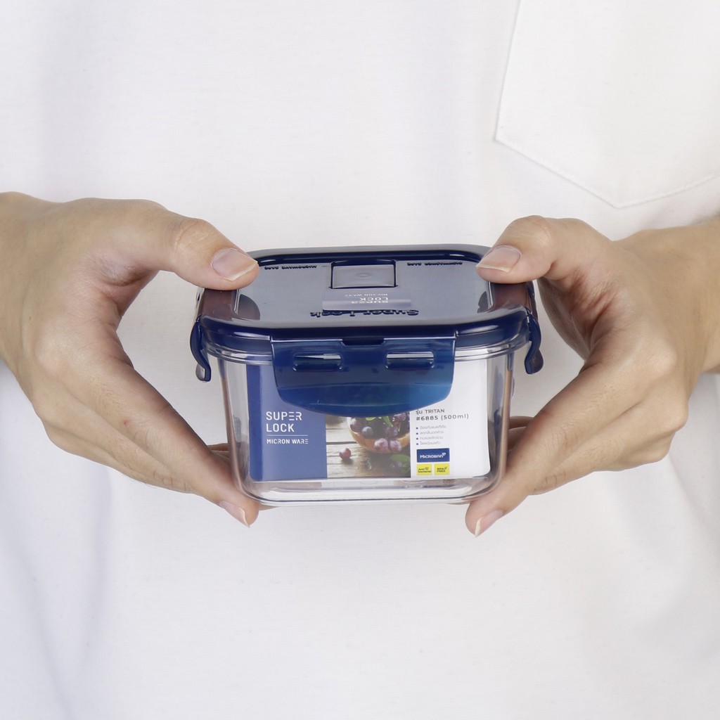 Super Lock กล่องถนอมอาหาร Tritan 6 ชิ้น รวมฝา (3 กล่อง) รุ่น 6885 ...