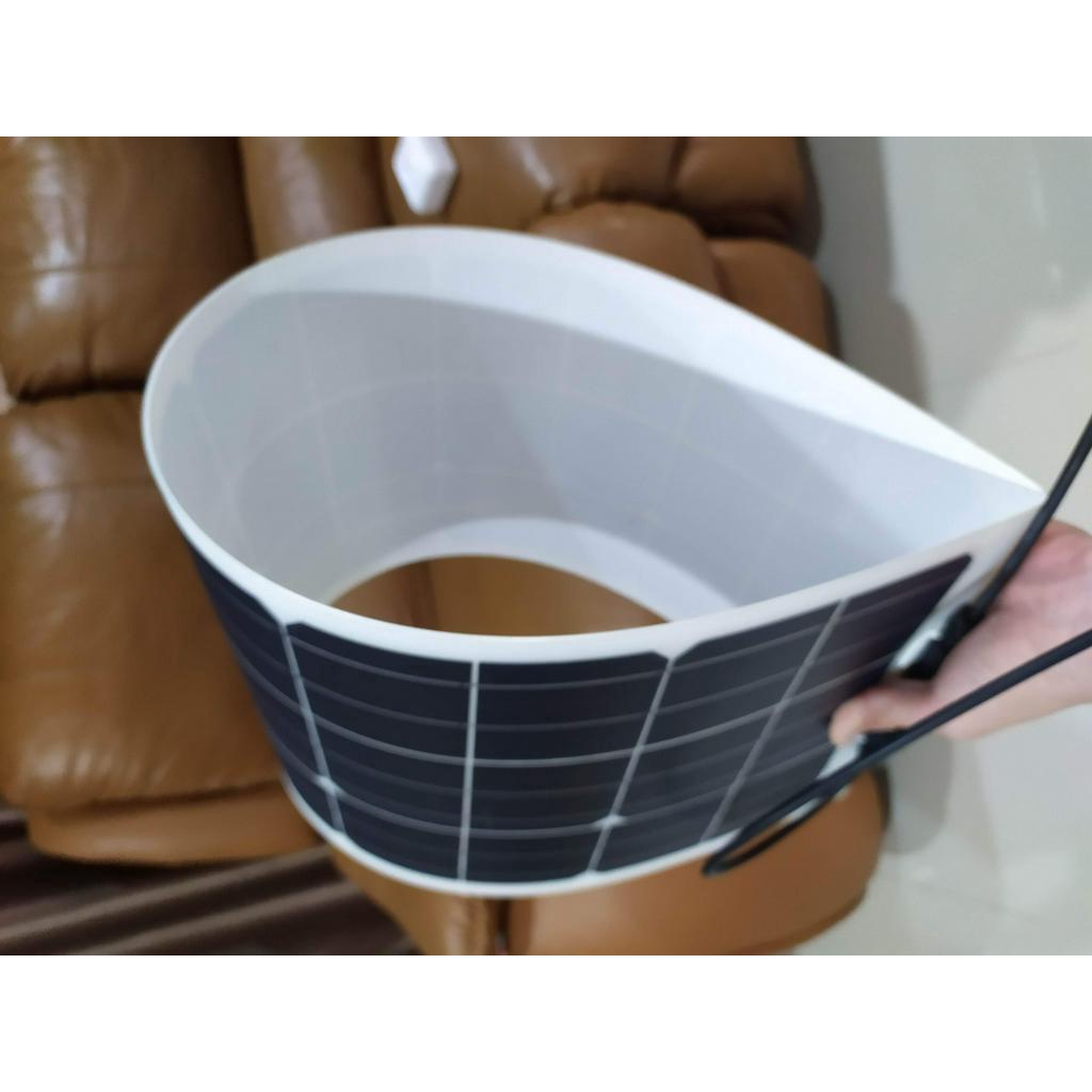 50W Flexible Solar Panel โซล่าเซลล์ แบบ อ่อนตัว งอได้ For Camping ...